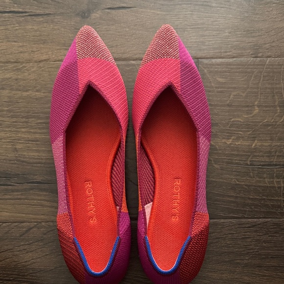 Rothy's | Shoes | Rothys Vibrant Pink And Red Loafers | Poshmark